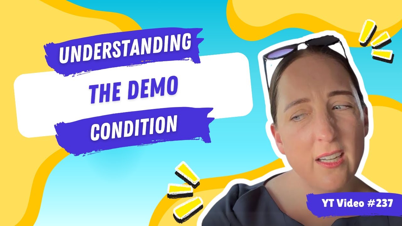 BTP Video #237 - Understanding the demo condition - YouTube