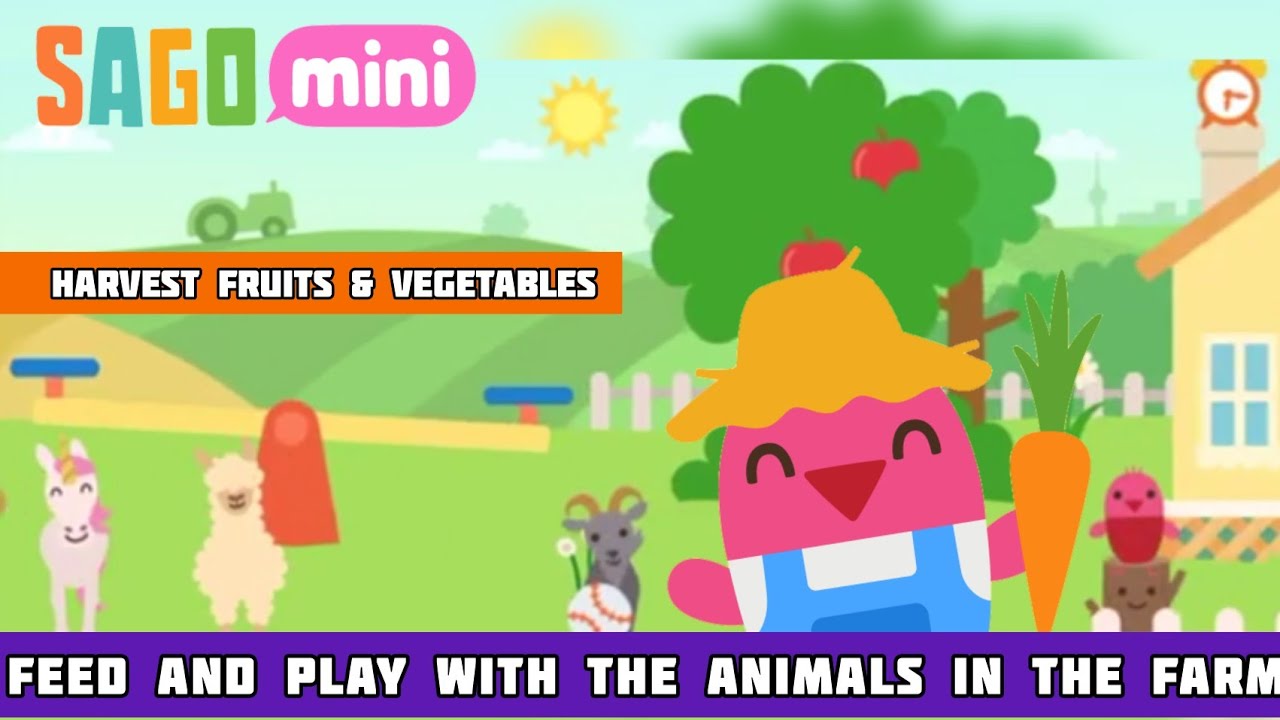 FEED & PLAY WITH THE ANIMALS 🏕️🦄🐐 | Sago Mini Farm | #gamepreview # ...