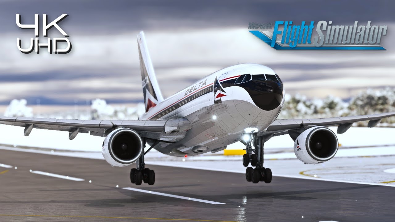 Retro Delta A310 Full Flight Milwaukee - Atlanta| ULTRA 4K GRAPHICS ...
