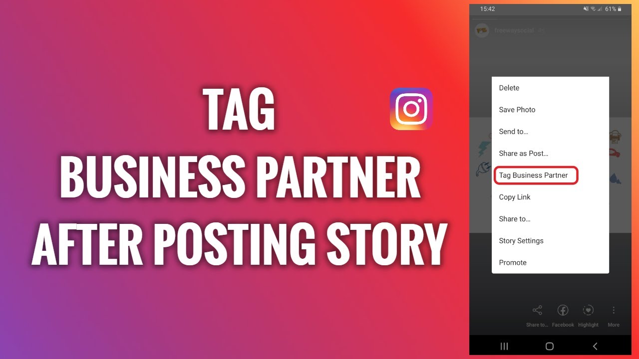 How To Tag A Business Partner On An Instagram Story After Posting It ...