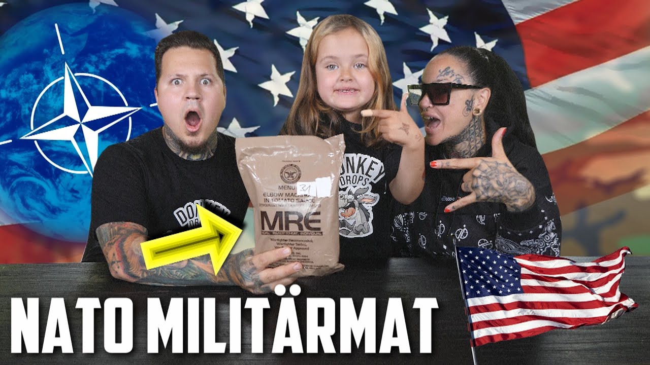 Testar NATO Militärmat - Amerikansk MRE - YouTube