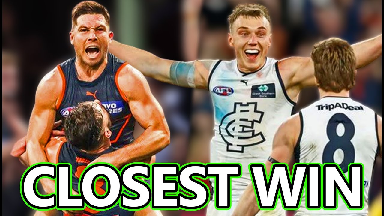 EVERY AFL TEAMS CLOSEST WIN OF 2023 - YouTube