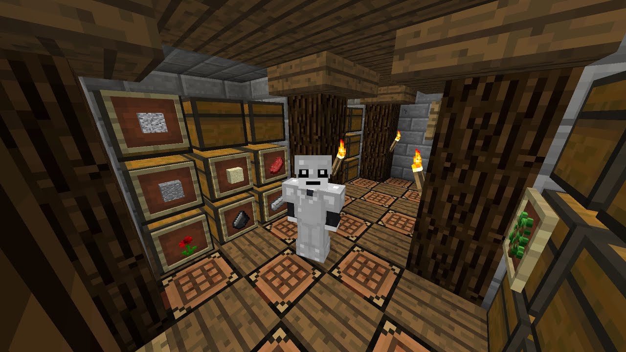 Finishing the storage expansion and organizing | Minecraft Let's play 3 ...