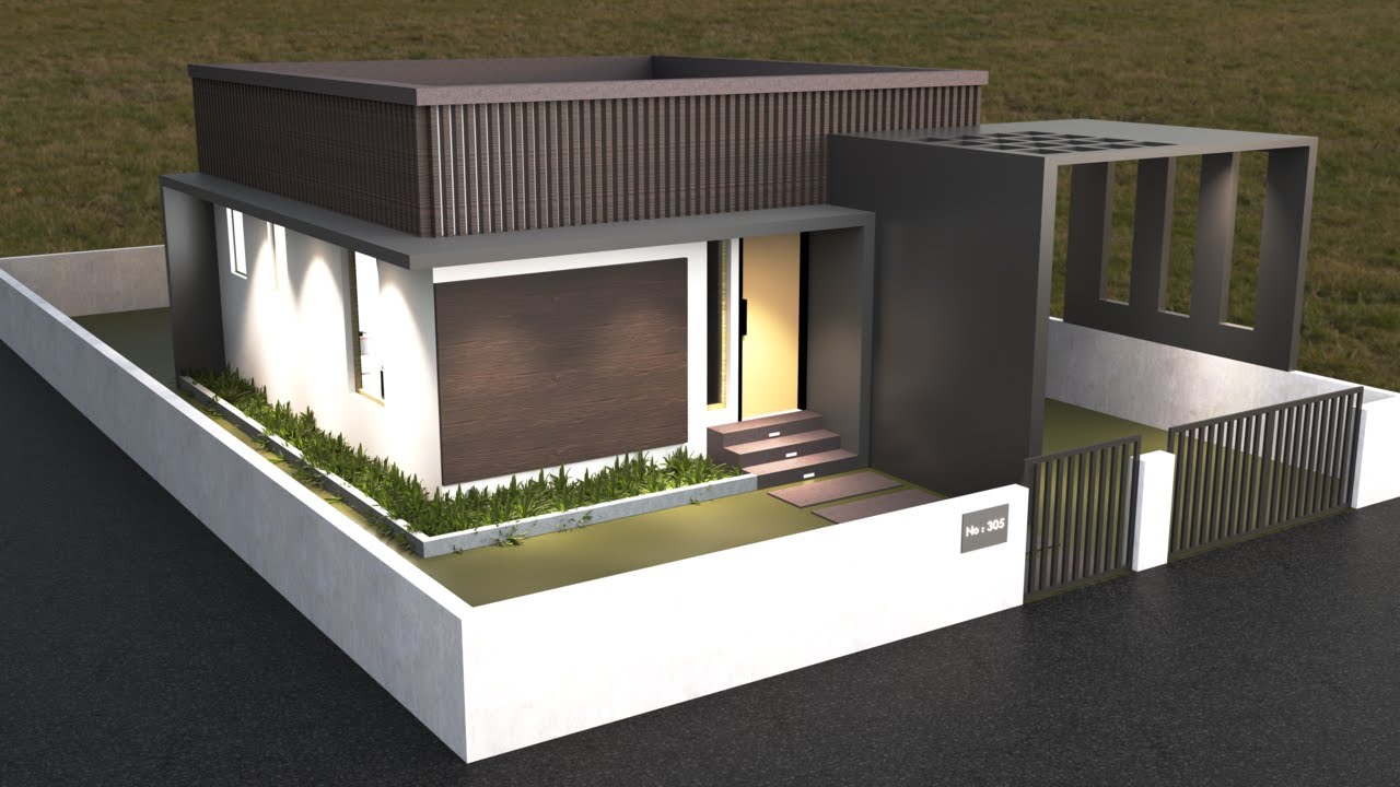 Small House Design || 6m X 6m || - YouTube