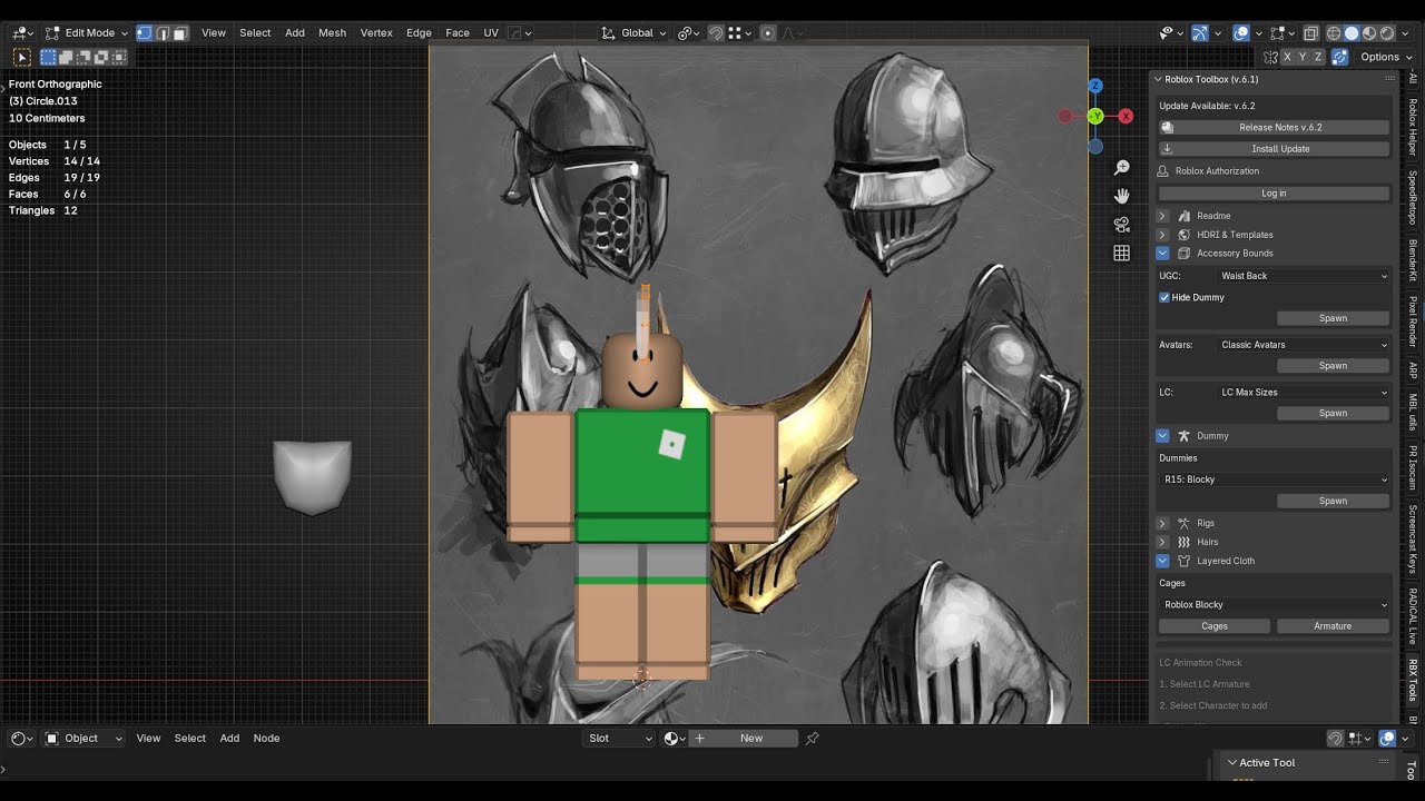 Roblox UGC Modelling Medieval Helmets | Modelling Stream - YouTube