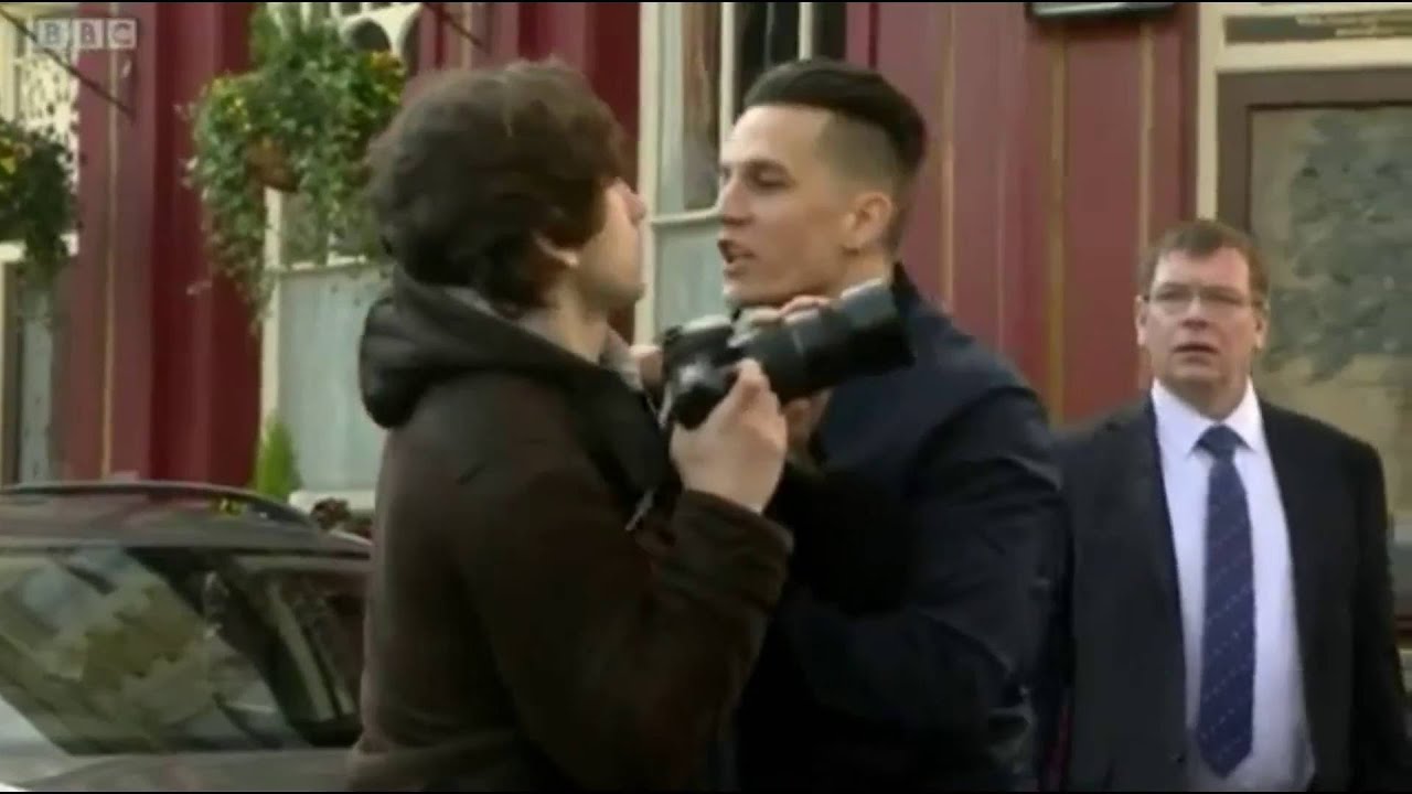 EastEnders - Steven Beale Vs. Photographer (31st May 2016) - YouTube