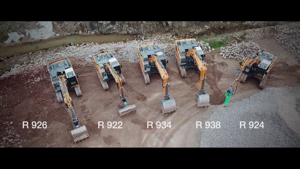 Liebherr - The new crawler excavator R 926 in operation - YouTube