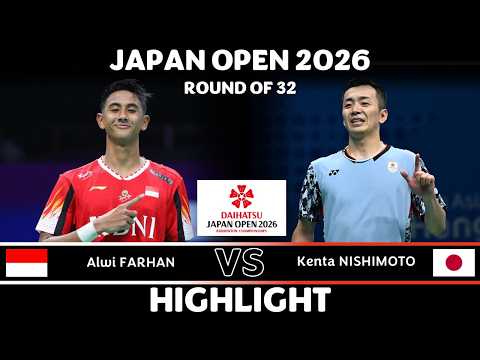Alwi FARHAN (INA) vs Kenta NISHIMOTO (JPN) | Japan Open 2026 Badminton