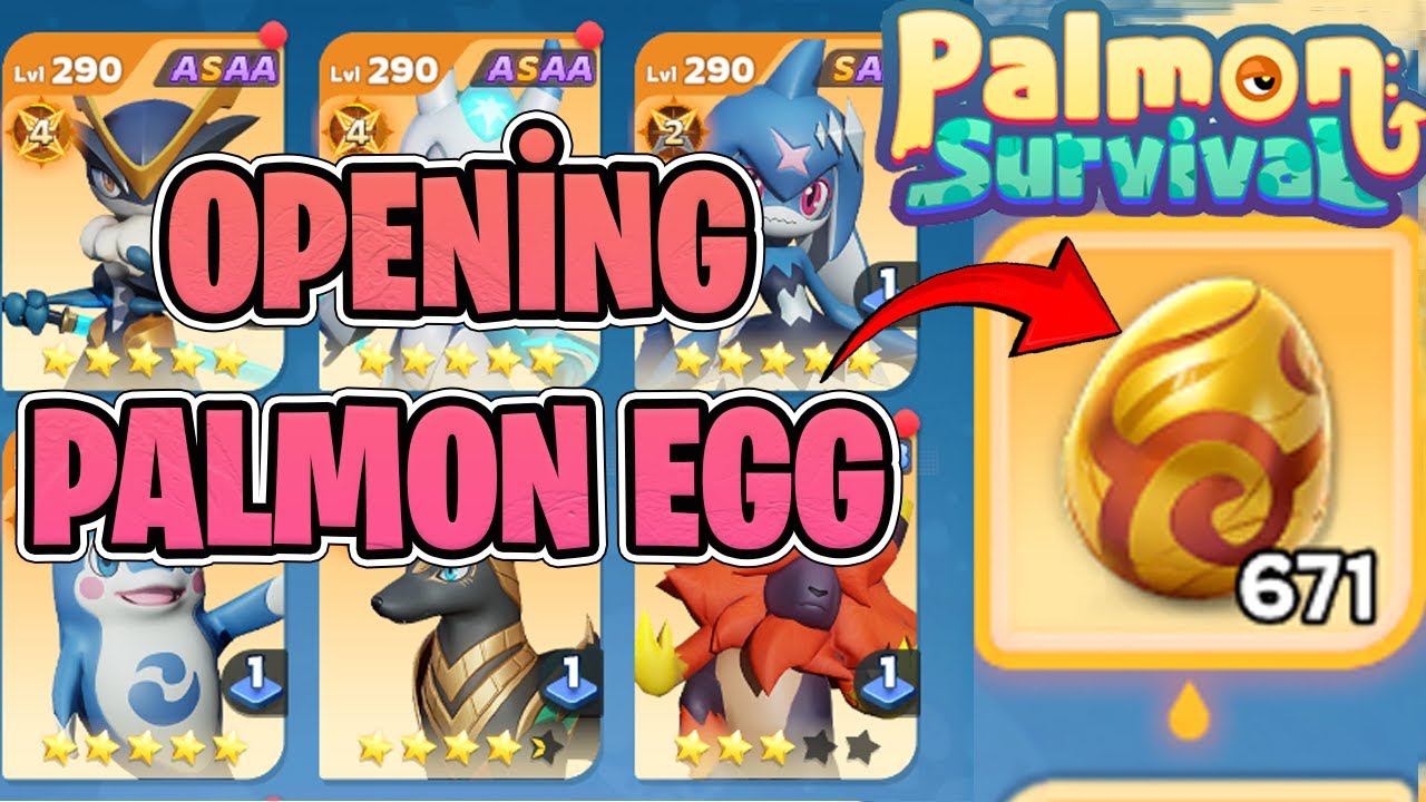 OPENİNG 671 PALMON EGG AND MAX SOME UR PALMONS ! - Palmon Survival ...