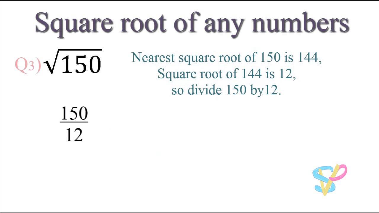 Find Square Root Of Any Number YouTube