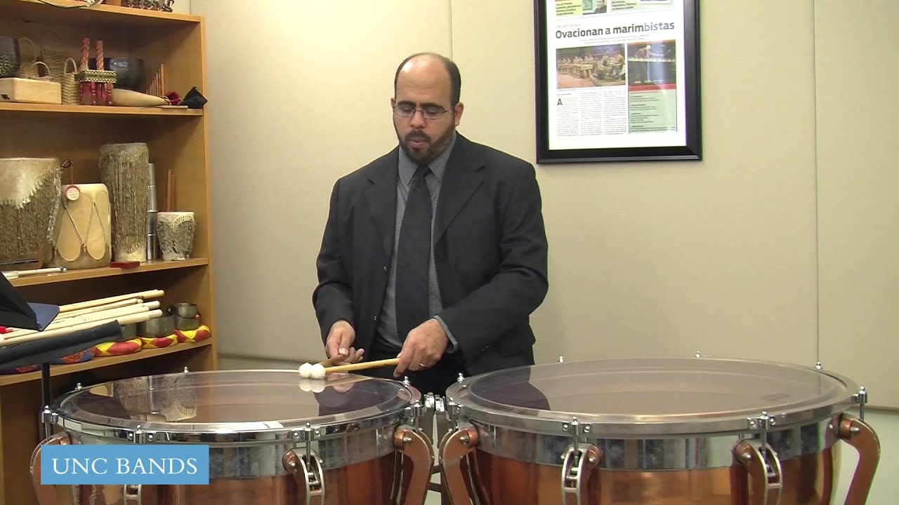 Timpani: Grip and Sound - with Juan Alamo (UNC Bands) - YouTube