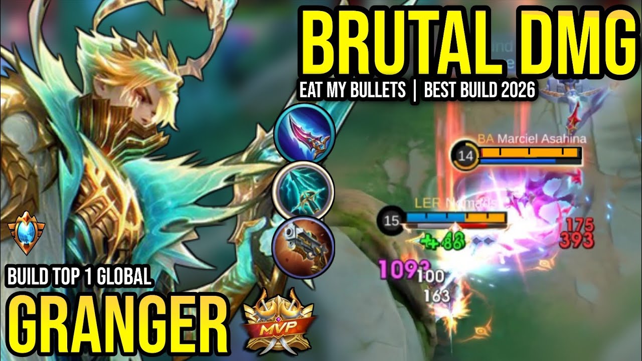 GRANGER BEST BUILD 2025 | BUILD TOP 1 GLOBAL GRANGER GAMEPLAY | MOBILE ...