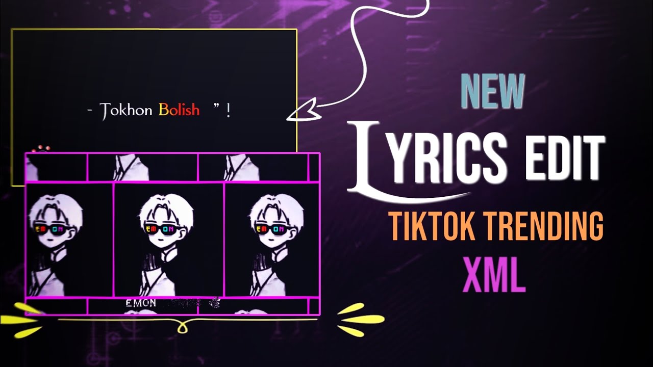 New Shake Effect Xml Alight Motion || Text Effect ||Attitude Lyrics || Emon Editz - YouTube