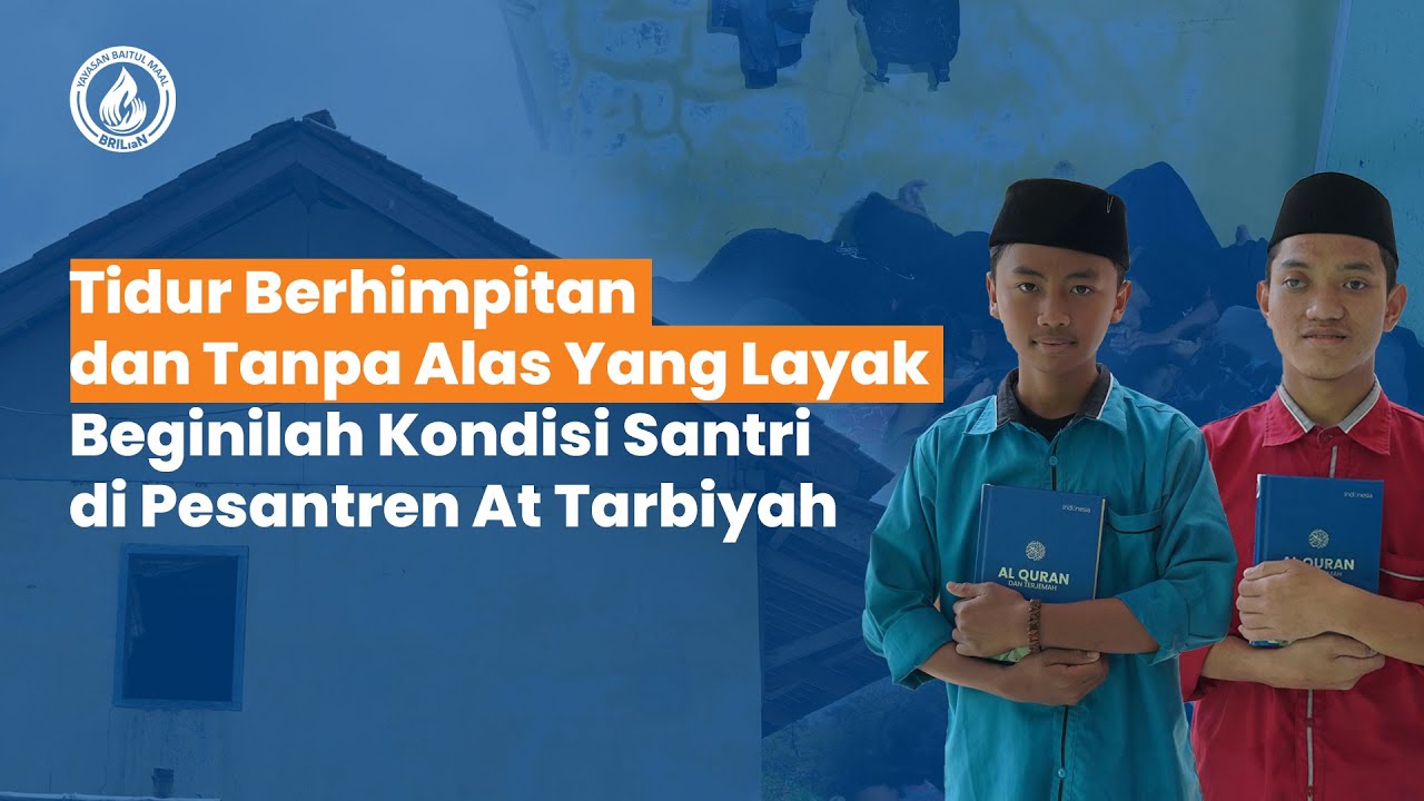 Tidur Berhimpitan Tanpa Alas. Ini Dia Kondisi Santri Ponpes At Tarbiyah ...
