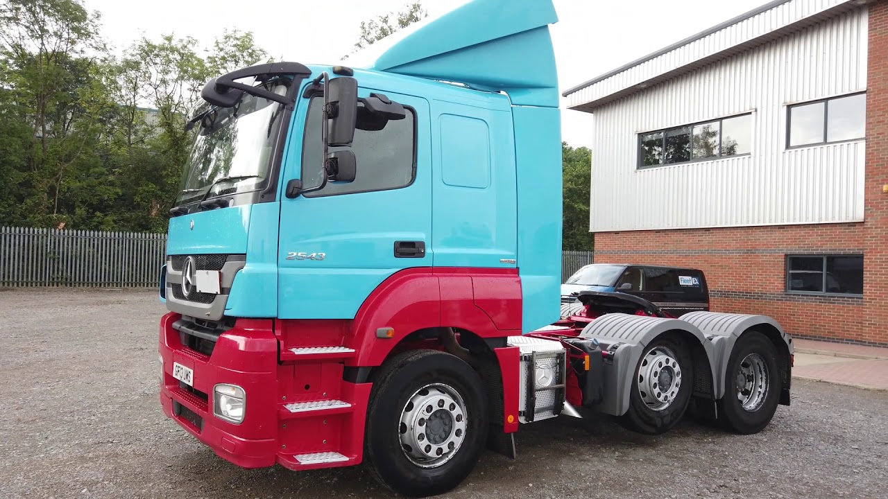 MERCEDES AXOR 2543 6x2 TRACTOR UNIT 2013 GF13 UMS - YouTube