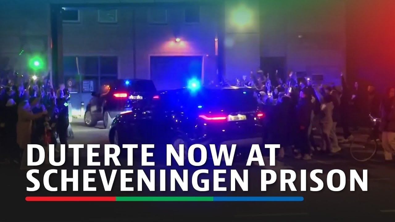 WATCH: Duterte arrives at Hague prison ahead of ICC trial | ABS-CBN ...