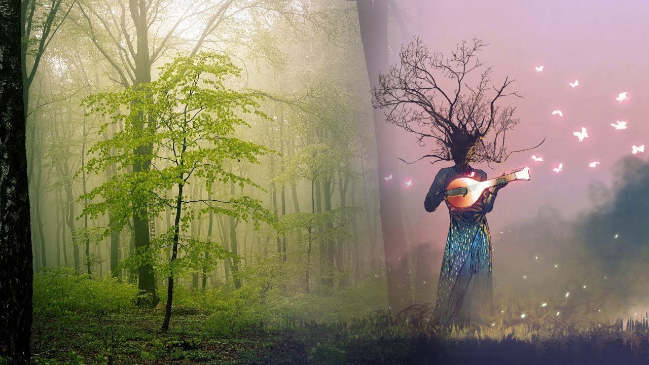 Folk Music of The Celtics | 432Hz Magical Forest Sounds - YouTube