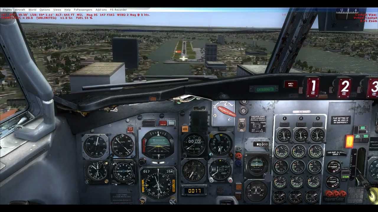 CAPTAIN SIM 727 AIR CANADA FSX MANUAL SMOOTH LANDING AT LONDON CITY ...