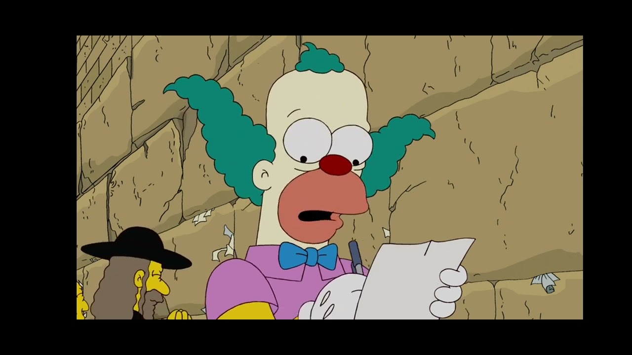 The Simpsons at the wailing wall - YouTube