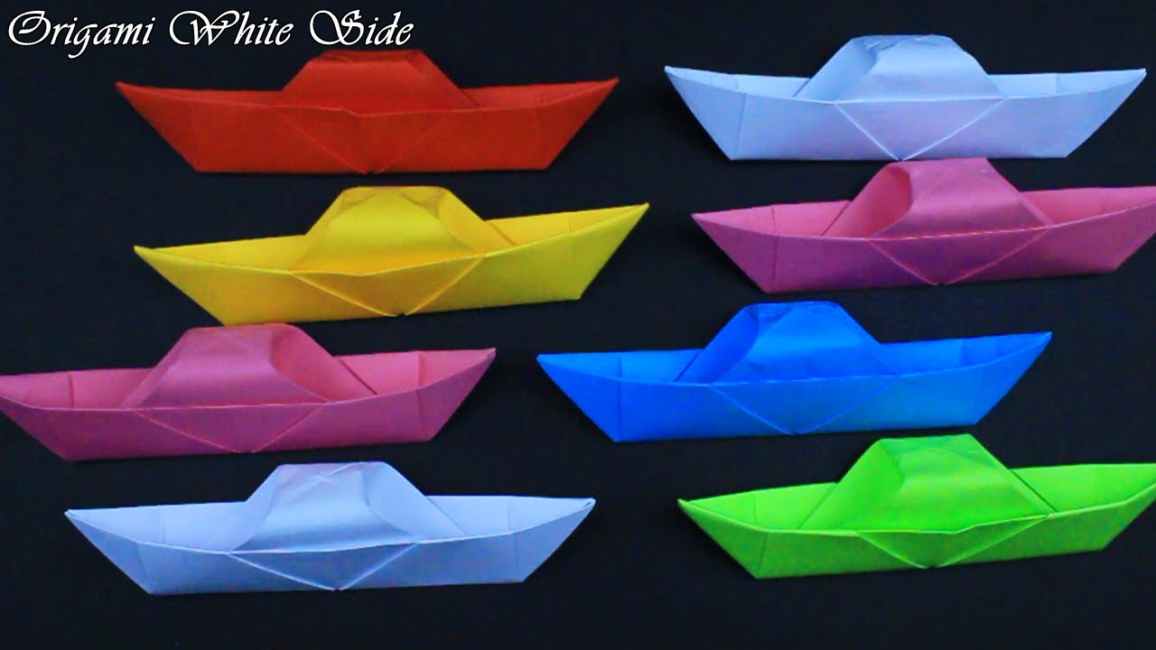How to make a ship out of paper. Origami boat - YouTube