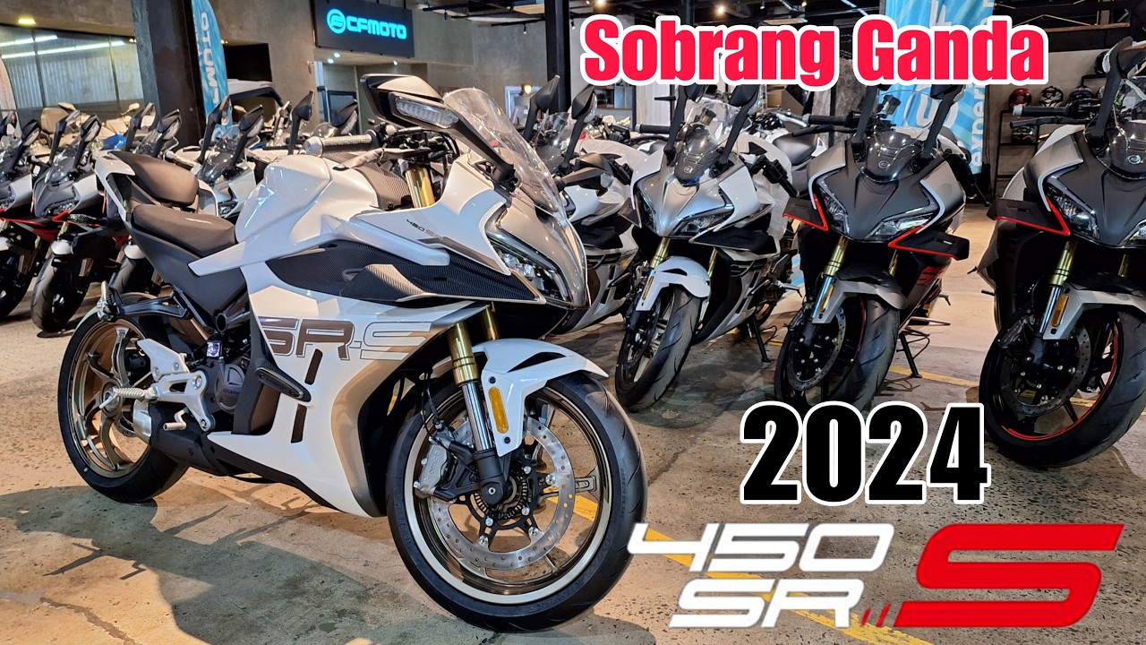 Ganda ng White Color - 2024 CFMOTO 450SR - S .. Full Detailed Specs ...