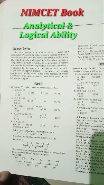 NIMCET Book|Analytical &|Logical Reasoning|2022 #nimcet - YouTube