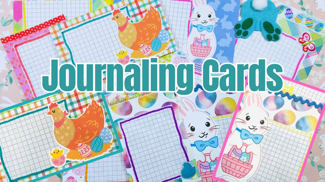 Making Journaling Cards | Journal Spots | Easter Spring paper crafting ...