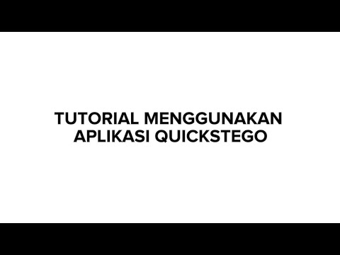 Tutorial Steganografi Menggunakan QuickStego - YouTube