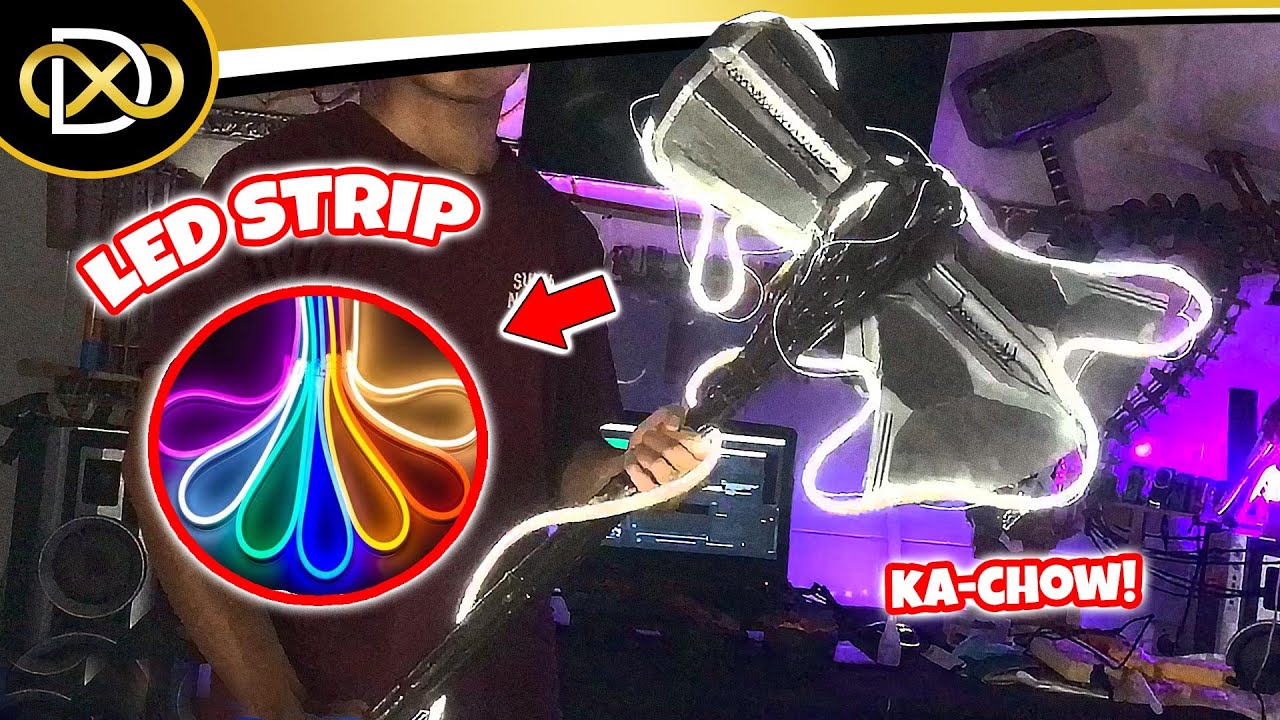 AMAZING!!! Stormbreaker Lightning Effect for COSPLAY with LED Strips ...