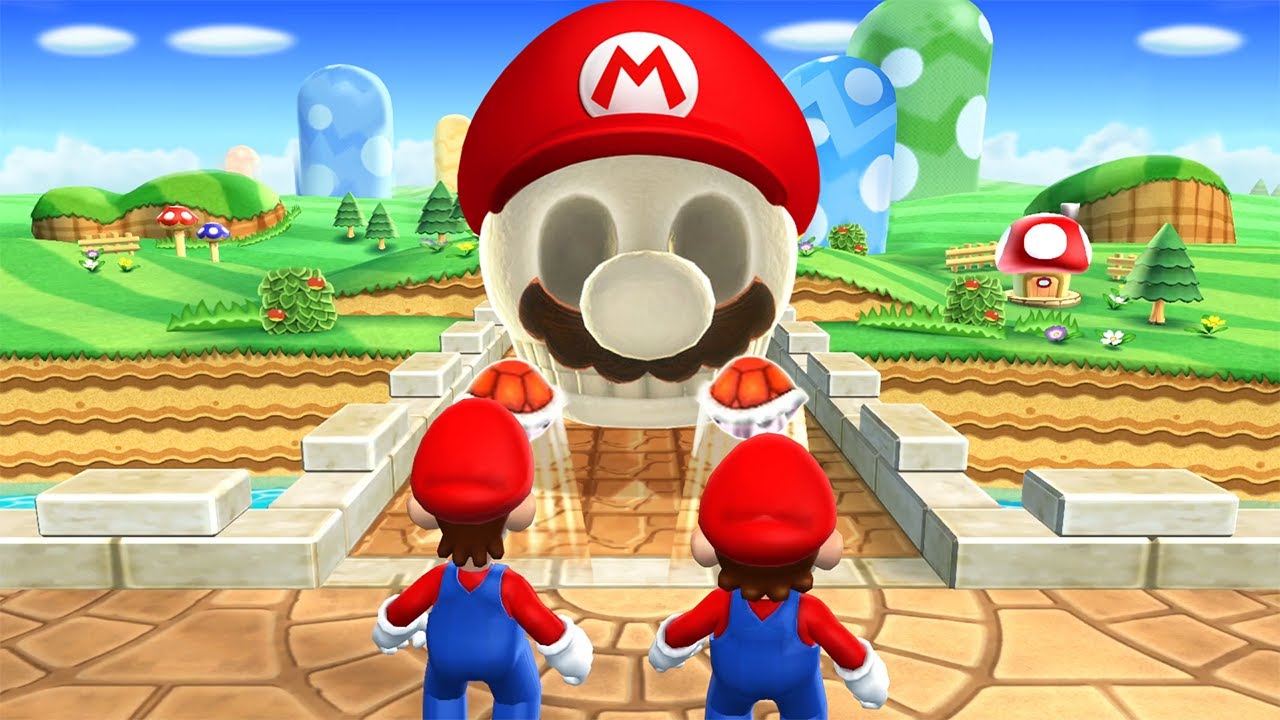 Mario Party 9 Step it up - Luigi Vs Mario Vs Spider Man Vs Spongebob ...