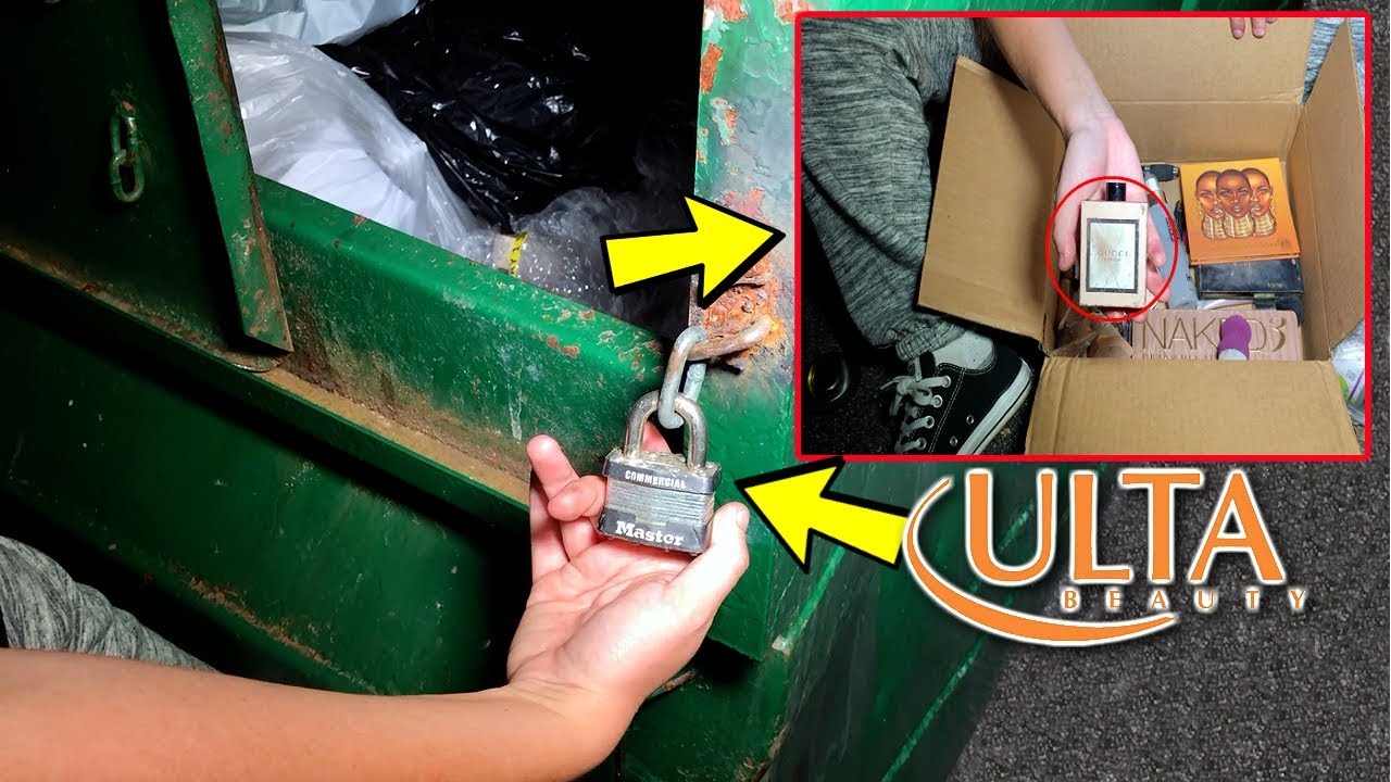ULTA MANAGER LEFT THEIR DUMPSTER UNLOCKED! "OOPSIE!" - YouTube