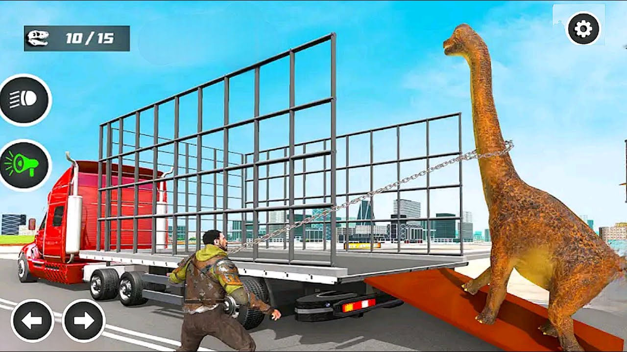 Dinosaur Cargo Truck Transport Games - Android Gameplay - YouTube