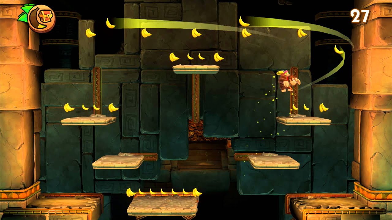 Donkey Kong Country: Tropical Freeze - Horn Top Hop (2-3) 100% Walk ...