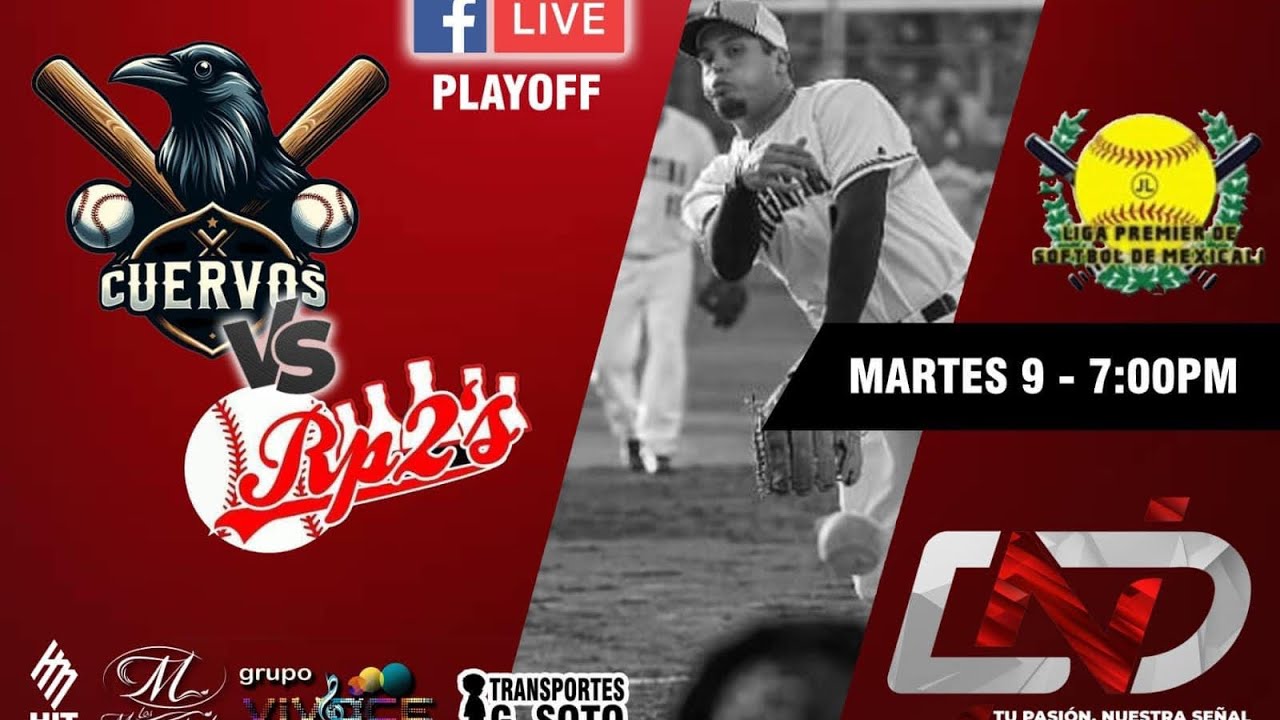Cuervos vs RP2’S (Liga premier de Sóftbol Mexicali) Semifinal - YouTube