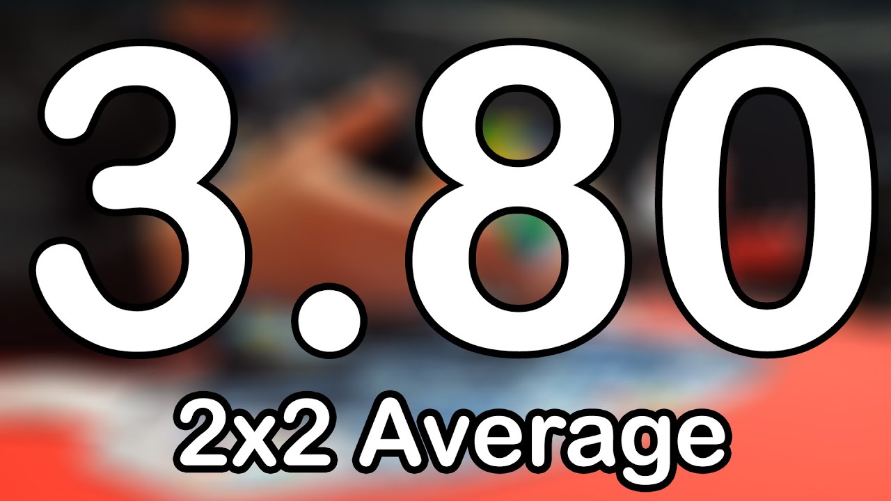 3.80 Official 2x2 Average - YouTube