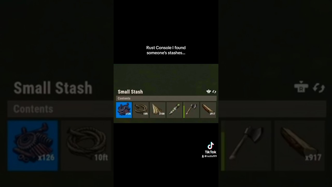 Rust Console I found a players stashes…#shorts #rust #rustconsole - YouTube