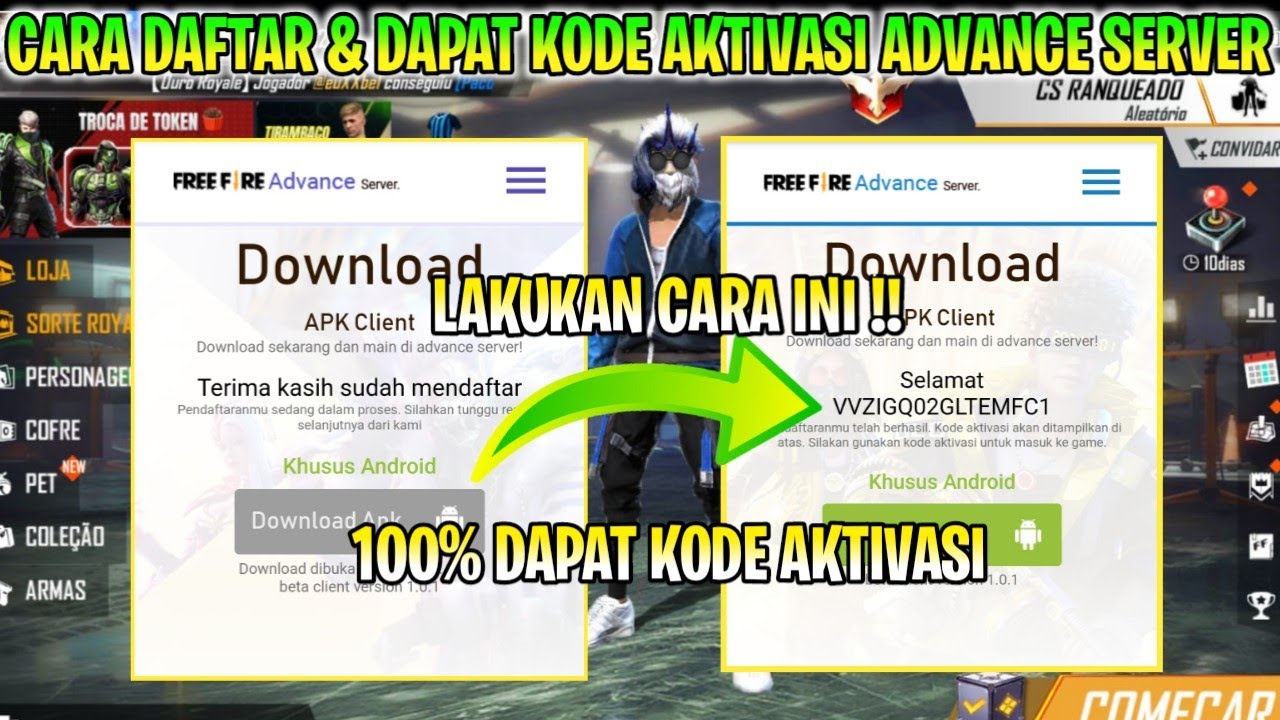 CARA MENDAPATKAN KODE AKTIVASI FF ADVANCE SERVER TERBARU JULI 2021 ...
