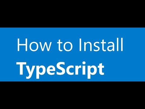 TypeScript installation - YouTube