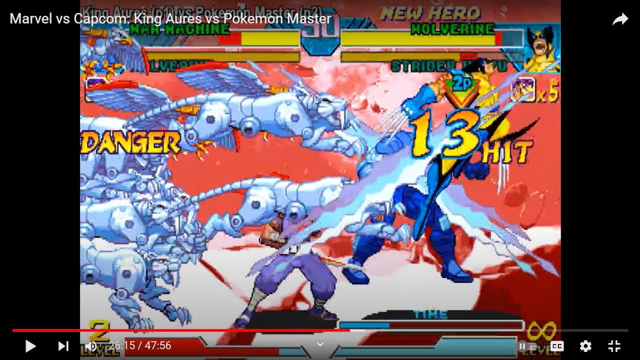 Marvel vs Capcom: King Aures vs Pokemon Master - YouTube