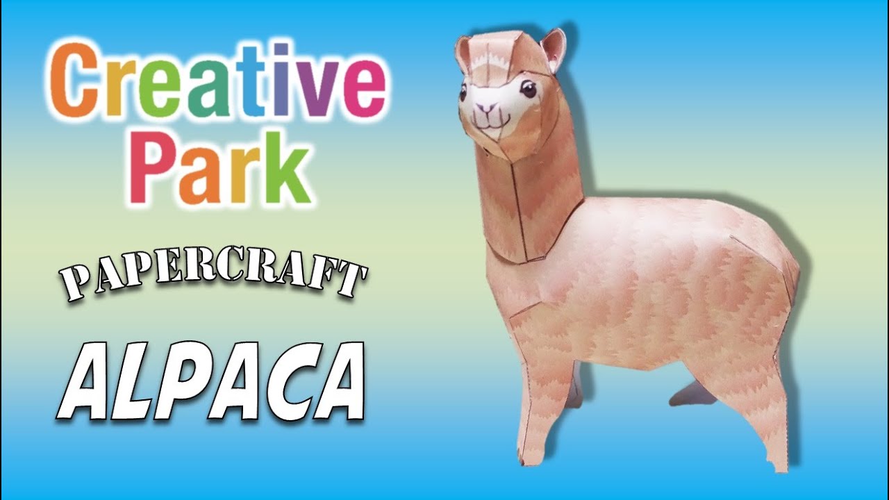 Como armar una ALPACA (Creative Park) de Papercraft paso a paso - YouTube