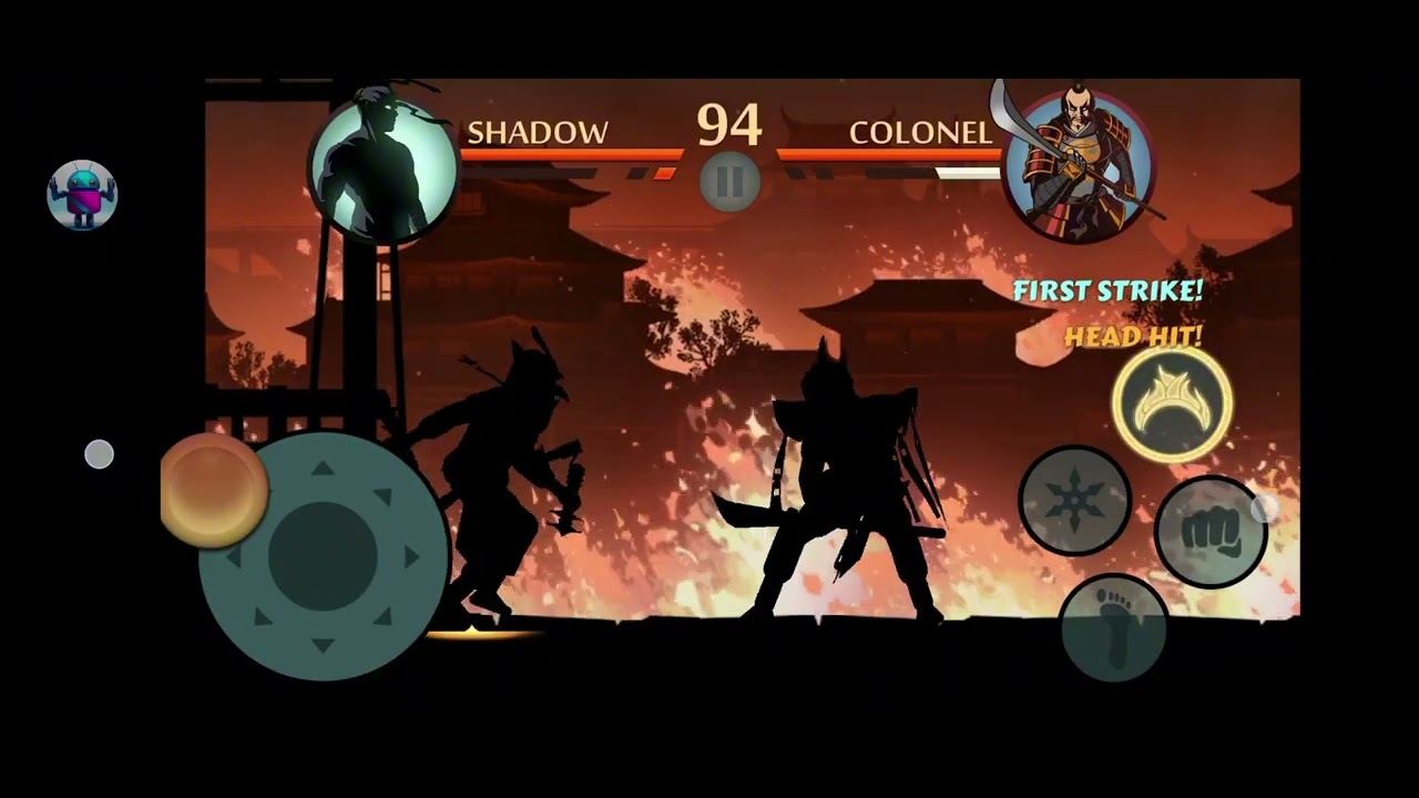 shadow fight 2 shadow vs colonel fight - YouTube