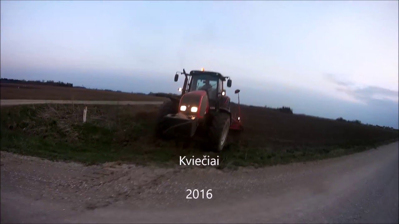 Kviečių sėja (siew pszenicy) - 2016 / Valtra t161 + Vogel Noot A400 ...