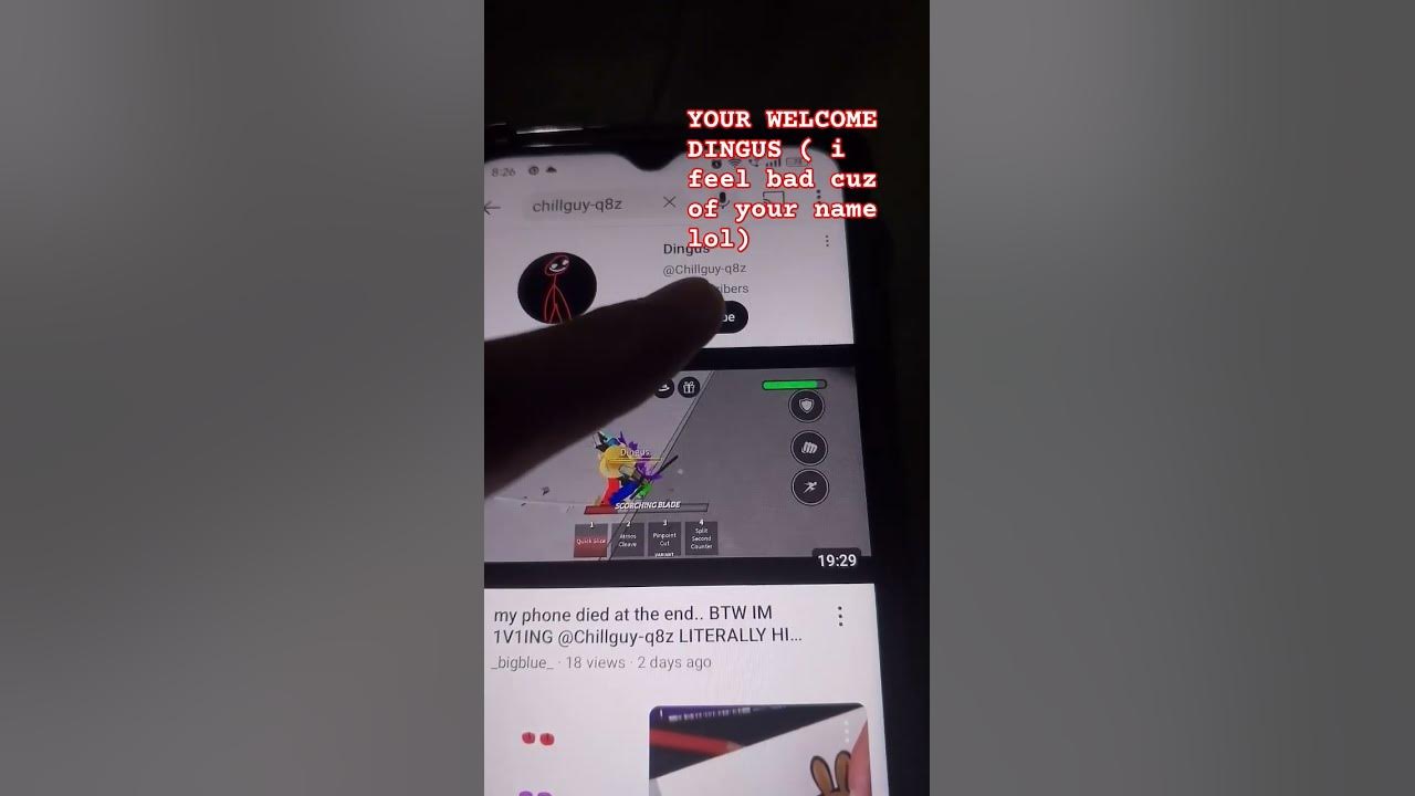 #idkwhattoputhere #roblox @Dummy-k8w welcome dingus to the 90 sub group! - YouTube