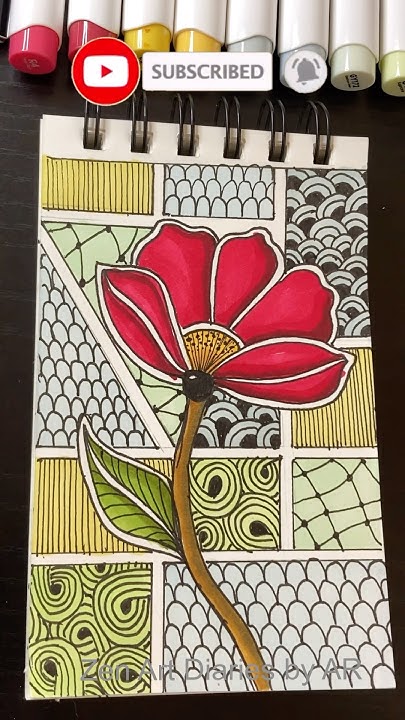 Another Spring Zentangle Art #zendoodle #zentangle #art #zentangleart # ...
