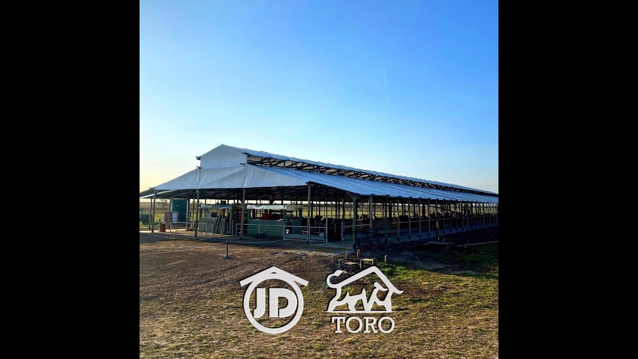 VIDEO 63. TORO CONSTRUCCIONES. GALPONES JD. SISTEMA COMPOST BURN ...