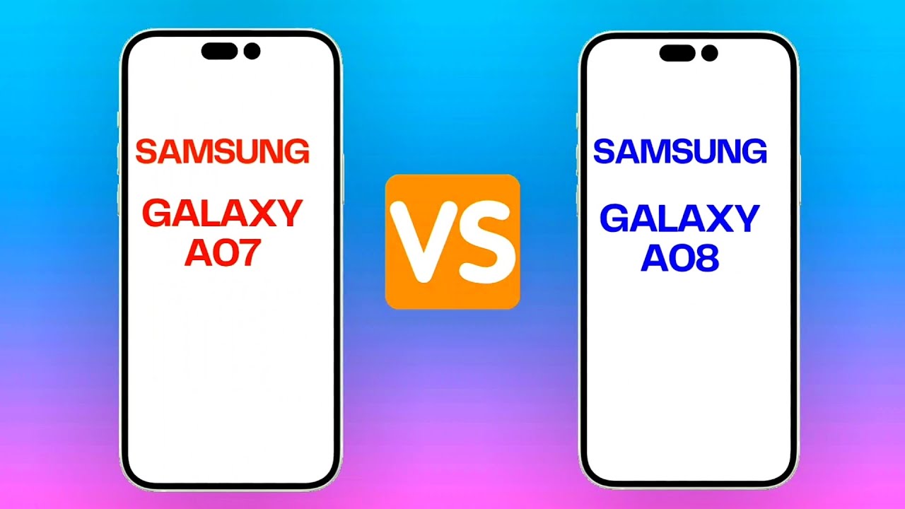 Samsung Galaxy A07 vs Samsung Galaxy A08 | comparison - YouTube
