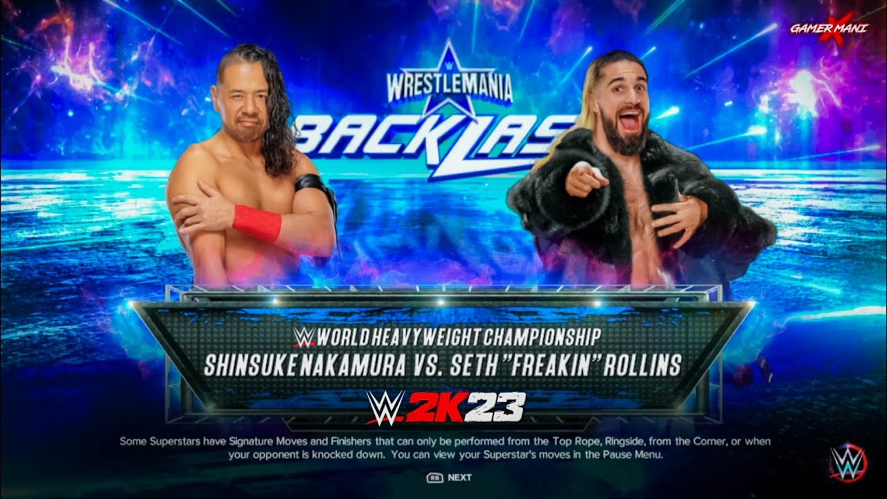 Seth Rollins vs Shinsuke Nakamura Full Match Full HD | WWE 2K23 PC GTX - YouTube