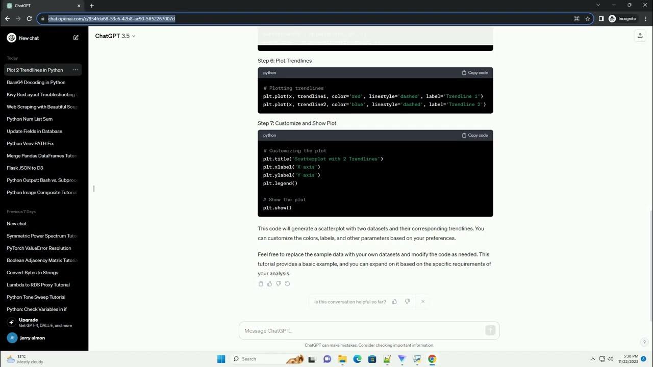 How to plot 2 trendlines on a single scatterplot python - YouTube