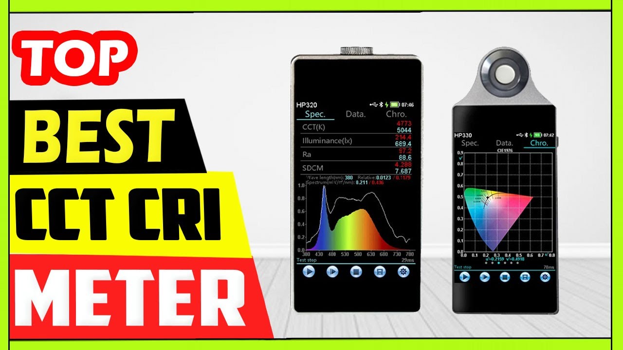 Best Portable Spectrometer CCT CRI Lux tester Review - YouTube