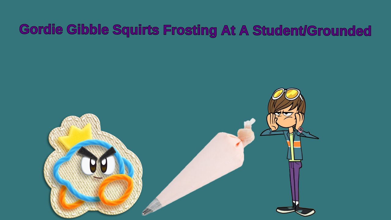 Gordie Gibble Squirts Frosting at a Student/Grounded - YouTube